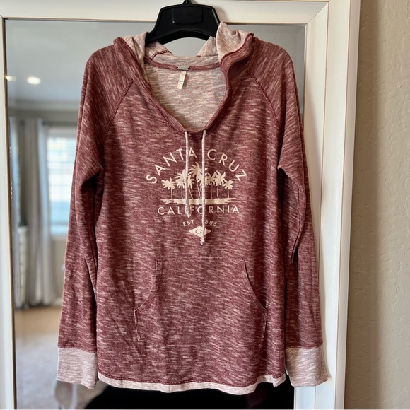 Techstyles | Tops | Techstyles Santa Cruz California Hooded Top | Poshmark